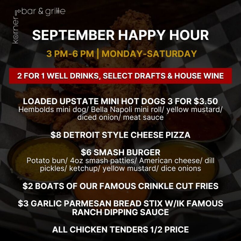 Specials – Korner Bar & Grille